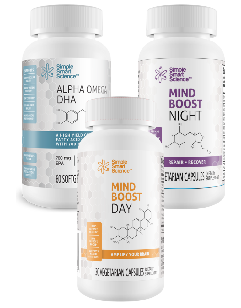 Product Page for Mindboost Day – Mindboost Night – Alpha Omega DHA - Simple Smart Science